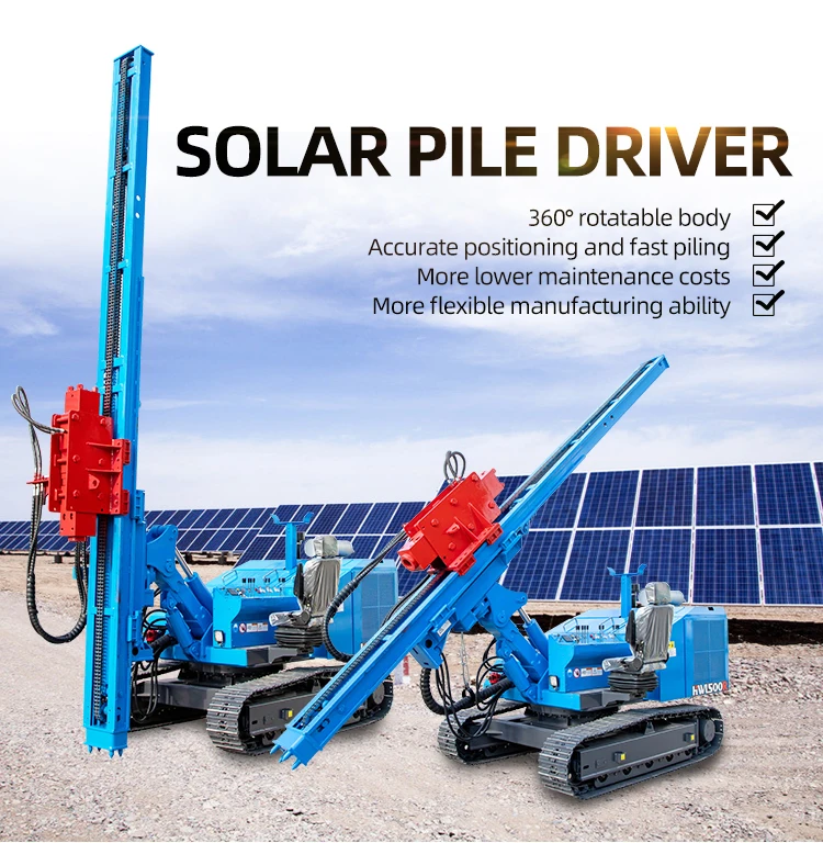 Crawler Type Photovoltaic Crash Barrier Pile Driver