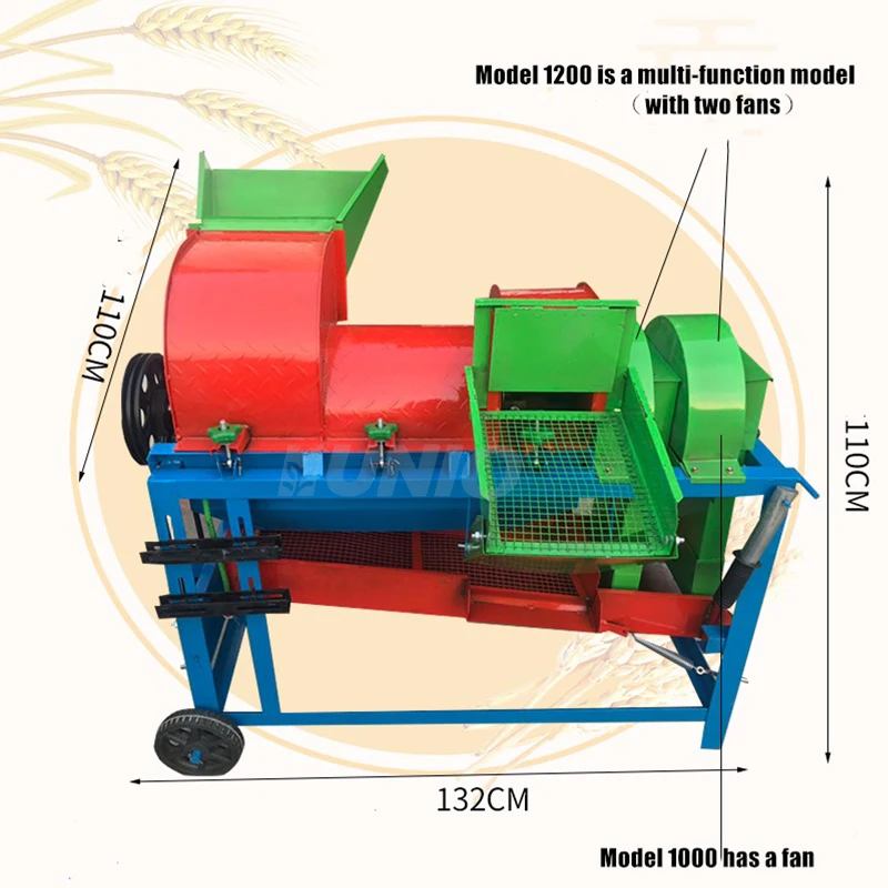 Household Multi-function Thresher, High-efficiency Millet Threshing ...