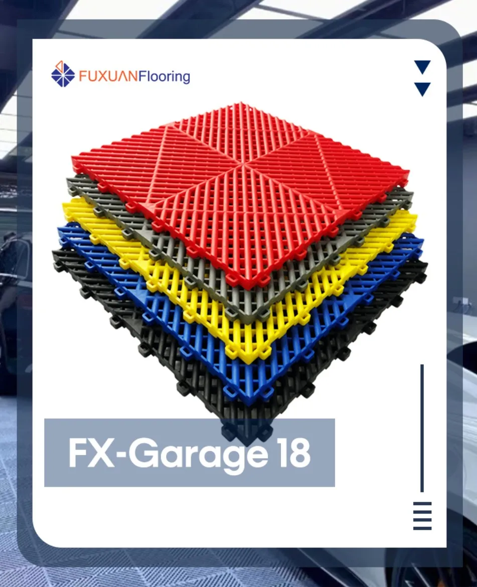 Best Garage Floor PP Flooring - Durable & Colorful Tiles