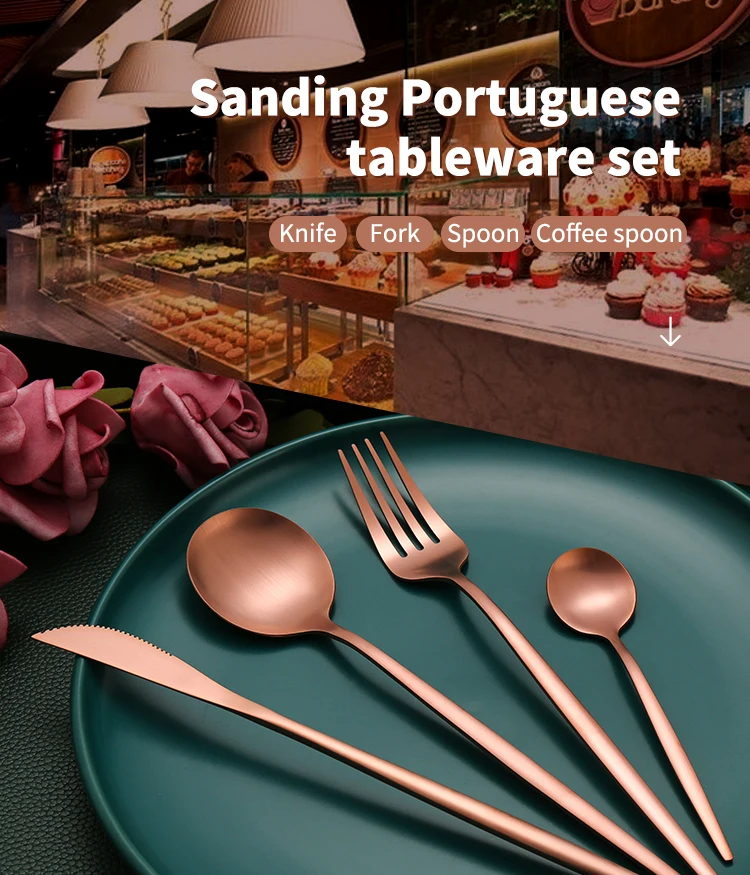 Luxury Royal Stainless Steel Wedding Cutlery Set