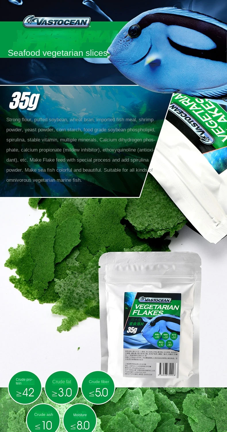 VASTOCEAN Saltwater Fish Food - Sustainable & Nutritious
