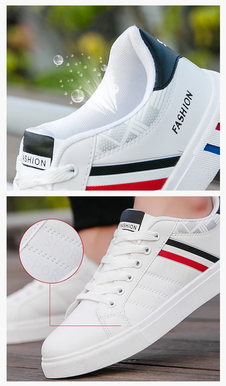 Wholesale Price Men Casual Shoes All-match Fashion Simple White Shoes ...