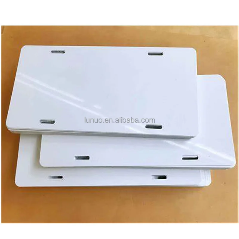 Diy Blank Metal Aluminum 12"x6"sublimation License Plates For Car Bike ...