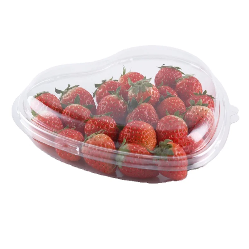 Transparent Clam Shell Takeaway Strawberries Tray Container Packaging ...