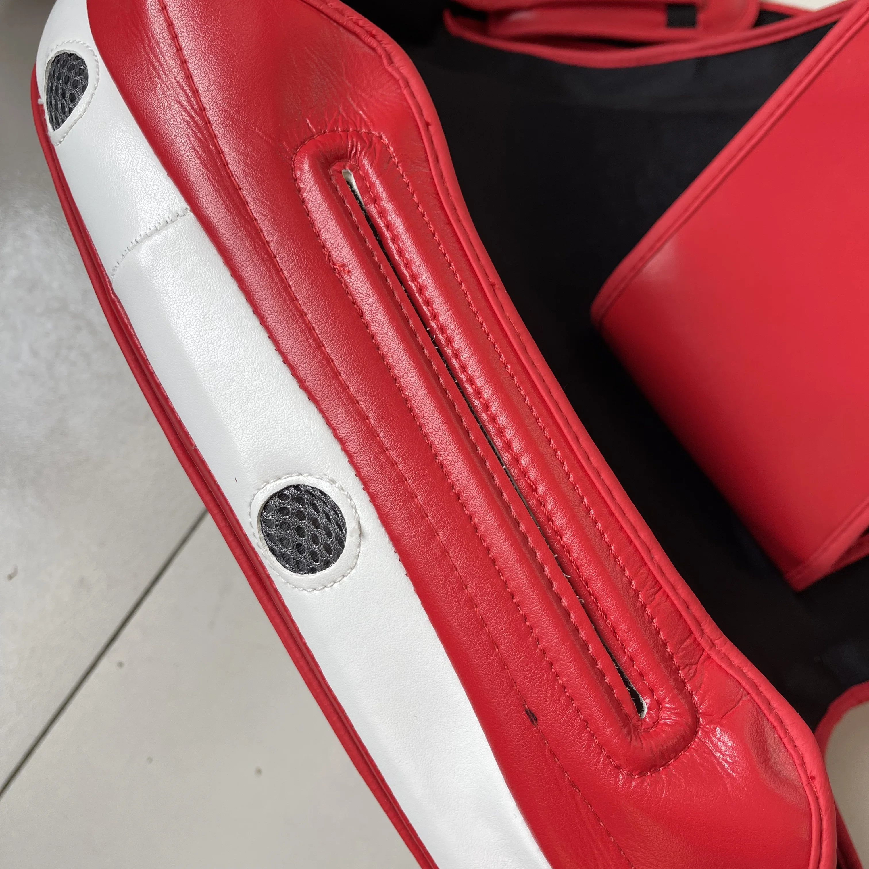 Boxing Equipment Mma Black Pu Thai Pads Kick Target Thigh Pad For Men ...