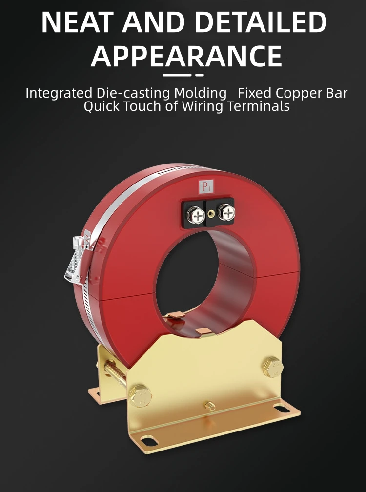 Zero Sequence Current Transformer Ct High Voltage Single Red Resin ...
