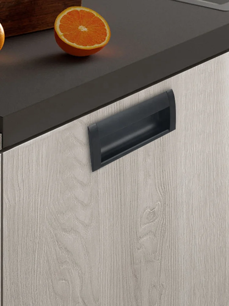 Sliding Barn Door Square Cabinet Inset Pulls Handle Embedded Handle ...