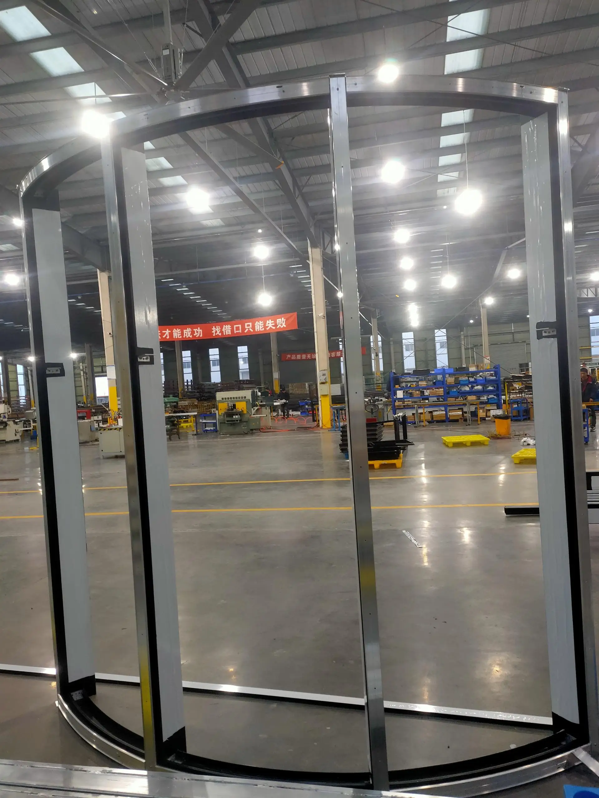 Durable Commercial Window Wall USA Standard Curved Aluminium Fixed ...