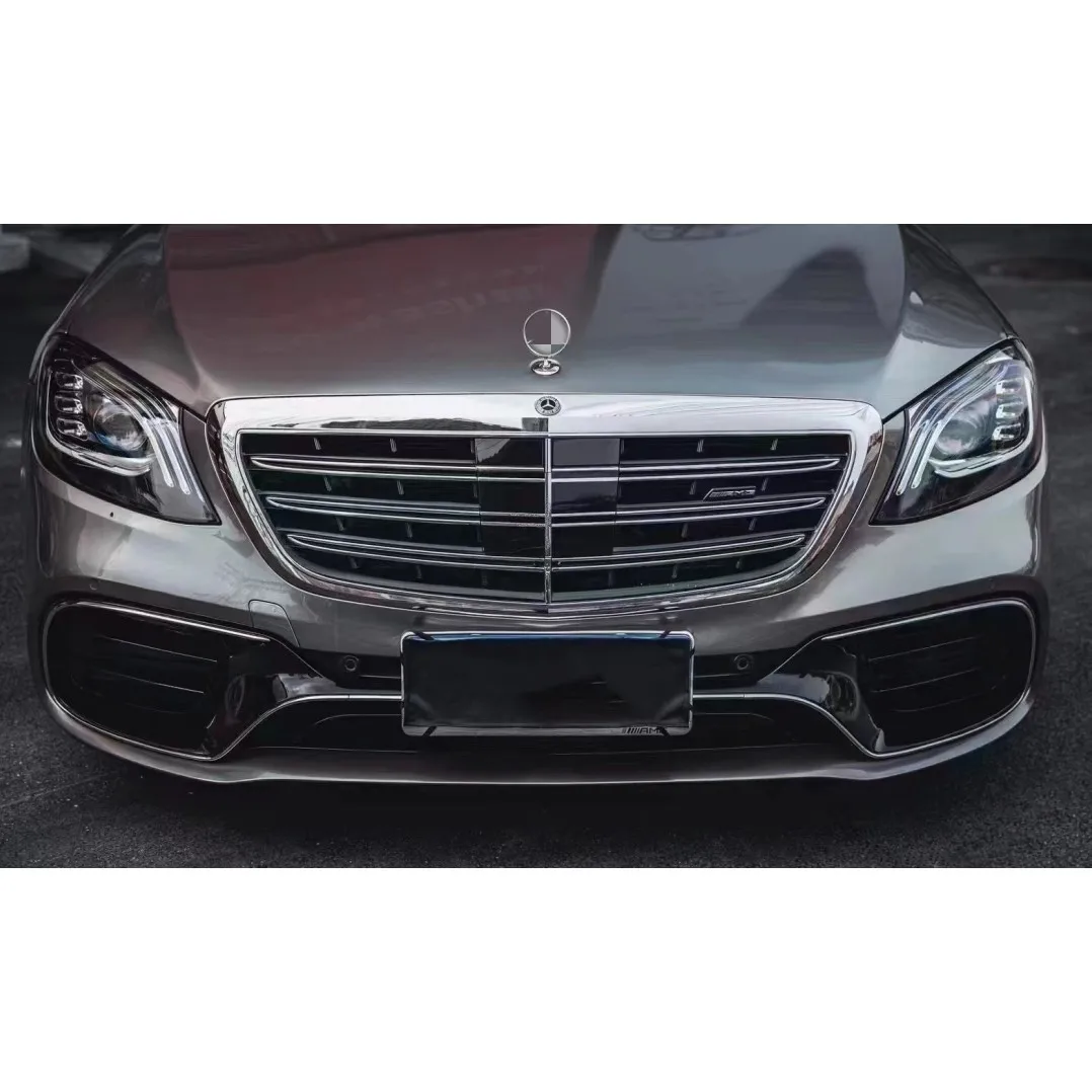 Front Rear Bumper with Grille,headlights,taillights for Mercedes benz s ...