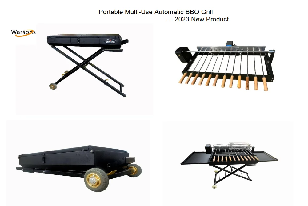 Rotating BBQ Spit - Portable and Convenient Outdoor Cooking