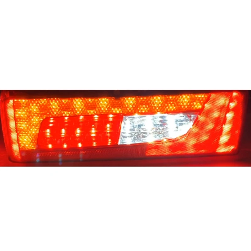 Waterproof Trailer Tail Lights 24v Square Turn Stop Truck Lights Led ...