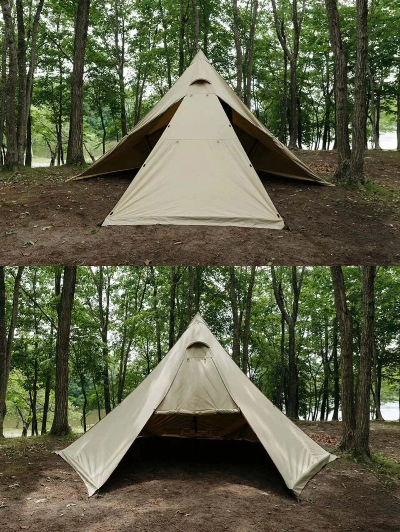 Pyrmaid Indian Shape Tent Extended Shape Hiking Camping Tc Fabric Tent ...