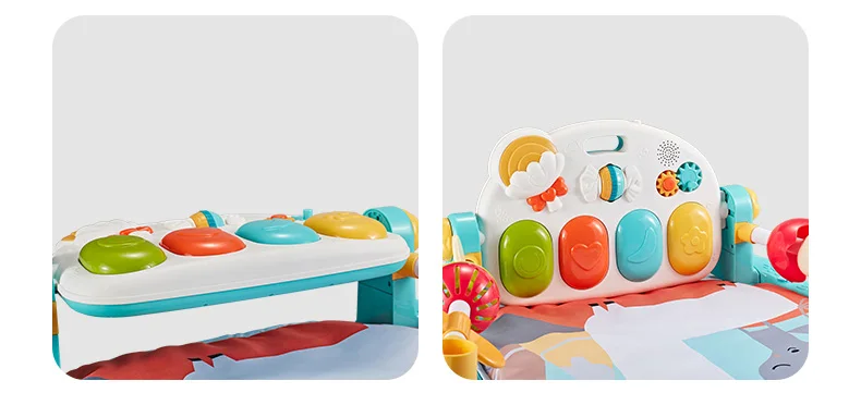 Qs Toy 3 In 1 Rocking Chair Musical Playmat Automatic Electric Swing ...