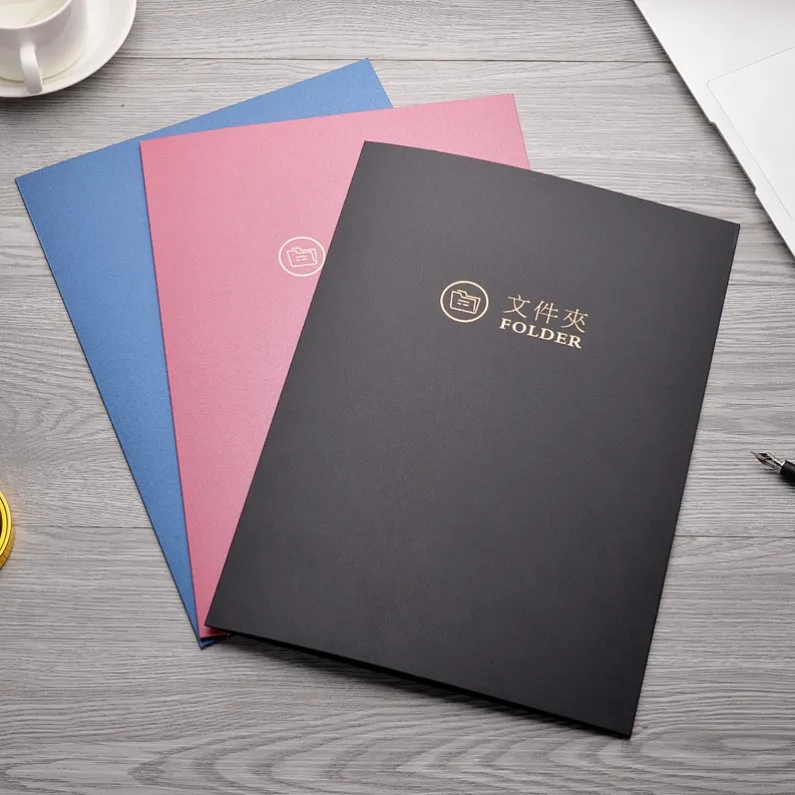 Custom Waterproof Cardboard A4 Presentation Paper Business File Folder ...