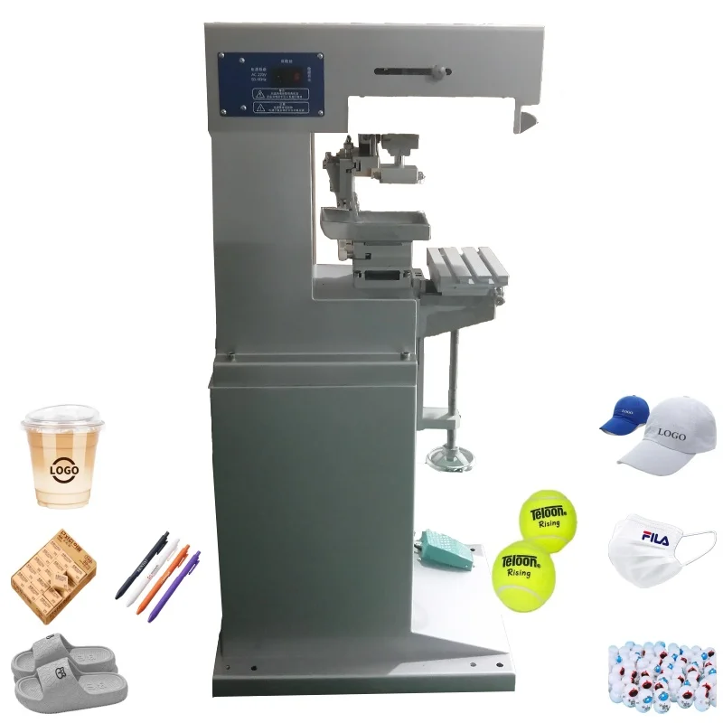 Hot Sale Pneumatic Single Color Tempo Pad Printing Machine For Hard Hat ...