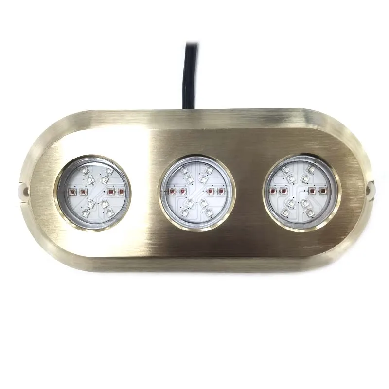 Ip68 Marine Grade Bronze Casing 180w Marine Underwater Lights Led Boat ...