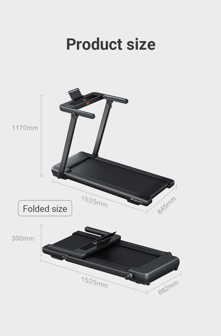 MERACH Foldable Treadmill - Ideal for Home Gym Exercise