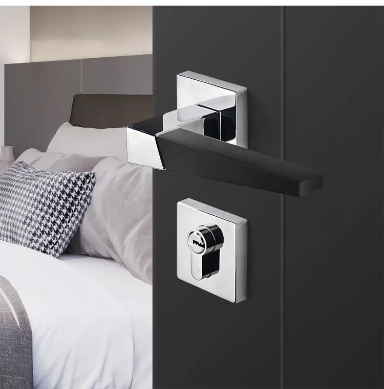 Zinc Alloy European Hotel Bedroom Room Square Pull Bar Handle Wood ...