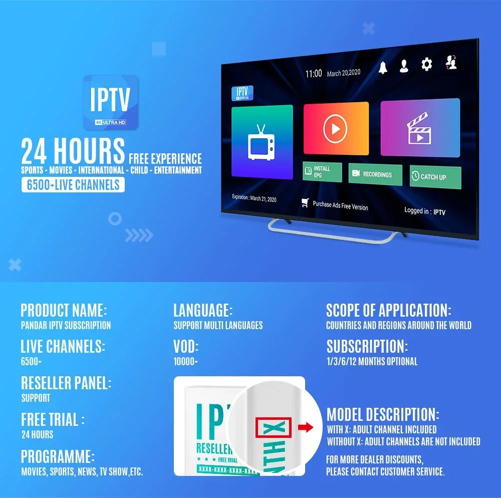 Iptv Box Free Test Stable Subscription German 4k M3u Code 12 Month ...