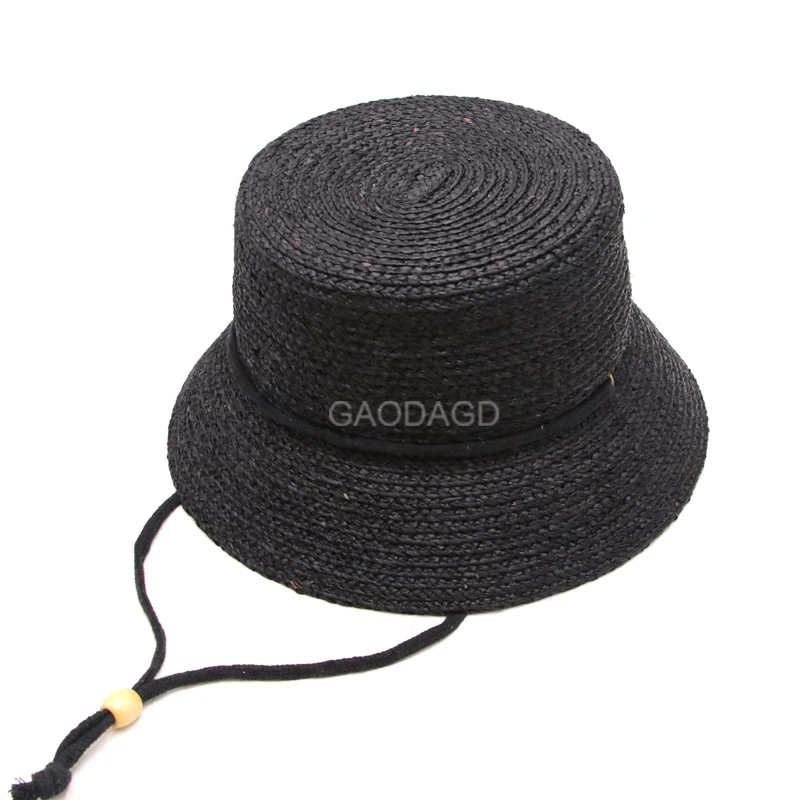 D 2024 Elegant Multi-colors Cloche hat Raffia Straw Braid Bucket hat ...