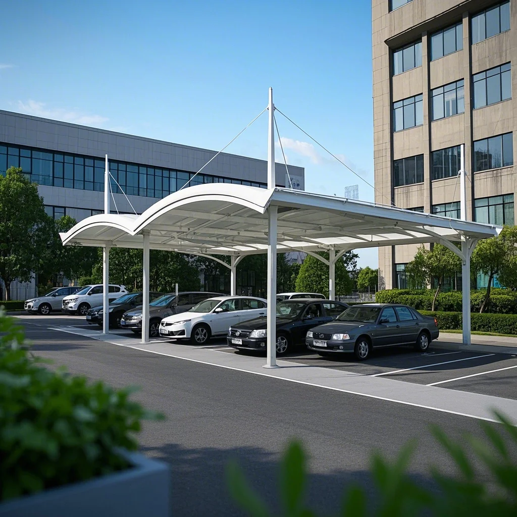 Portable Car Parking Garage Canopy Tent Shade Fabric Carport Membrane ...