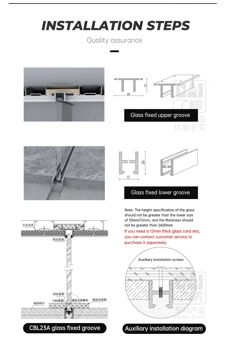 Newnone The Aluminum Glass Railing Clamp Clip For Hanging System ...