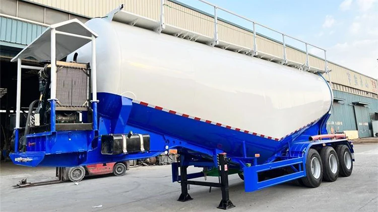 2023 New 3 Axle Flour Bulk Tanker Trailer Turkish Cement Silo Trailer ...