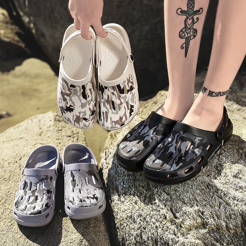 2023 Adult Custom Camo Garden Clogs & Mules Mules Eva Injected Garden ...