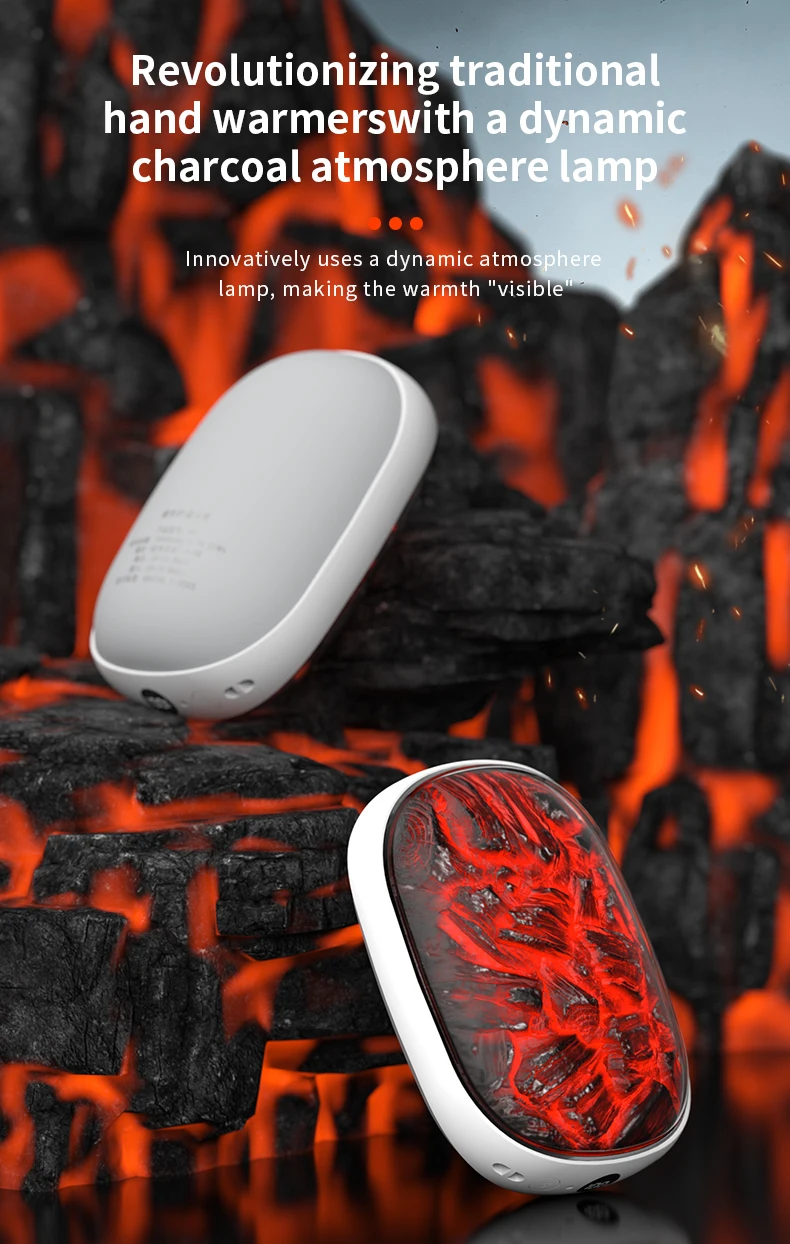 Charcoal Atmosphere Lamp Mini Hand Warmer Christmas Gift Hand Warmer ...