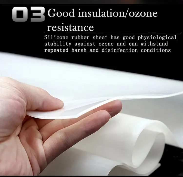 Green 5mm Flexible Thin Silicone Rubber Sheet Roll Custom Cutting ...