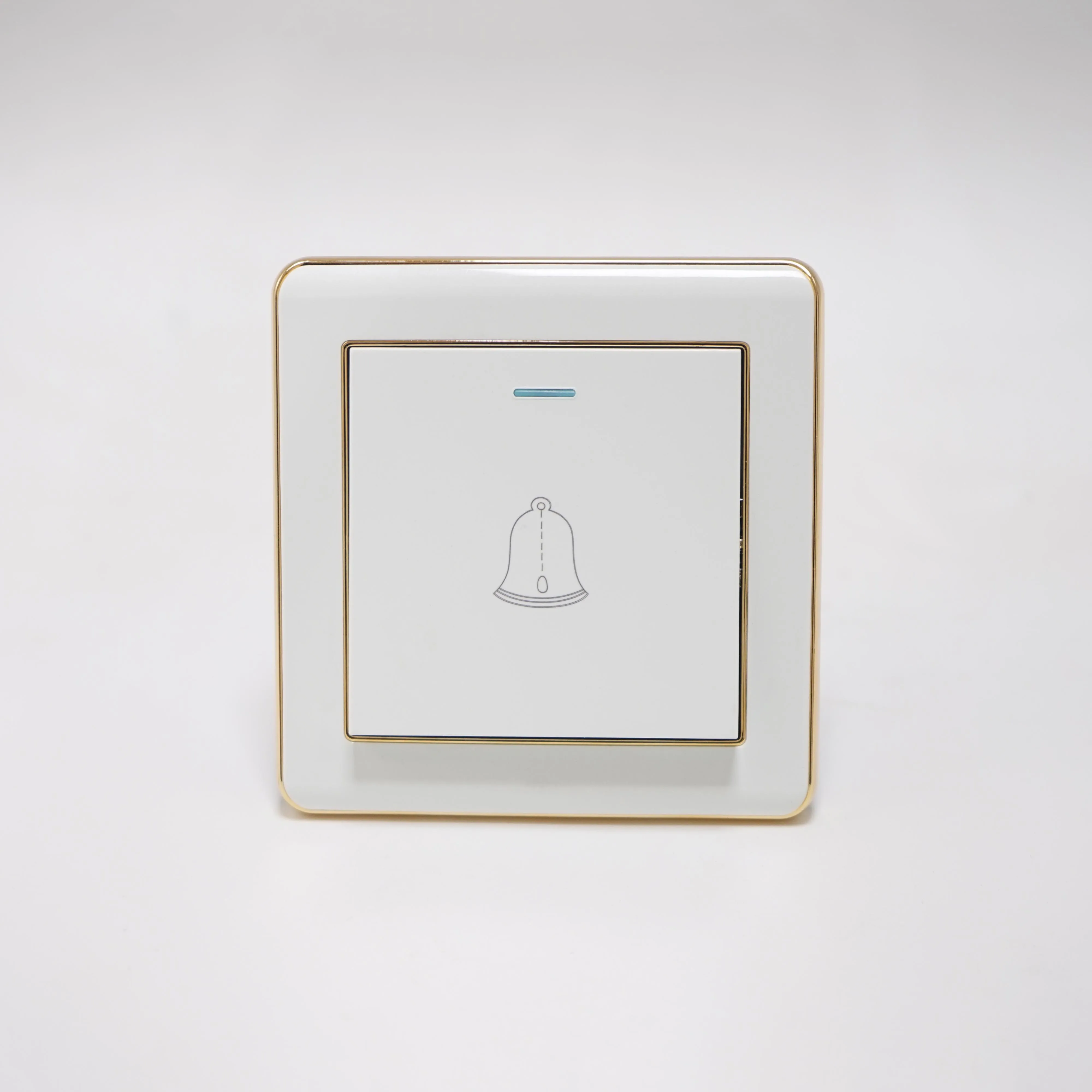 V8 Range Bell Switch White Color Silver Golden Electroplated Ring Pc ...