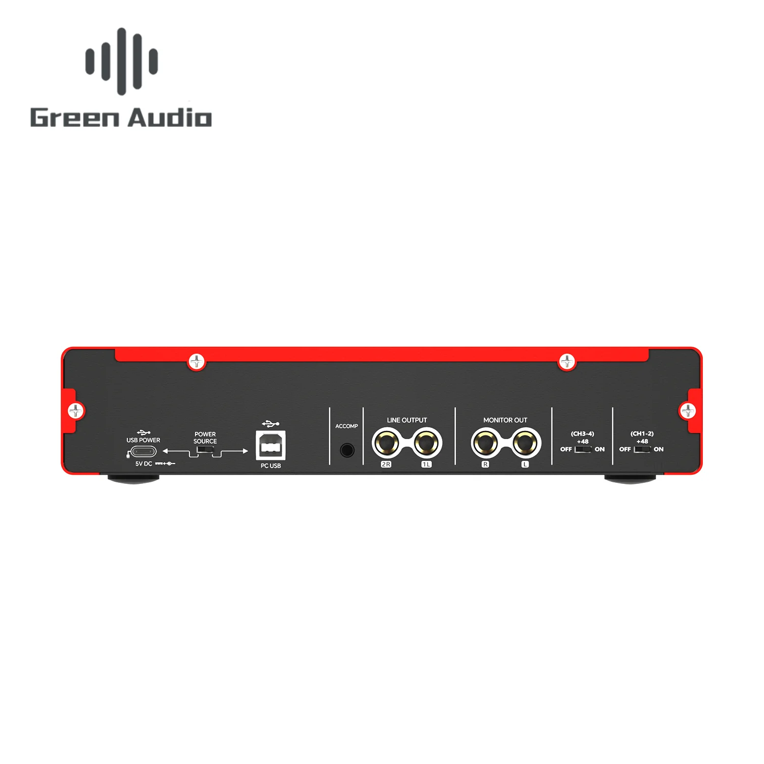 GAX-MD44 Professional Audio Interface for Podcasts & Music