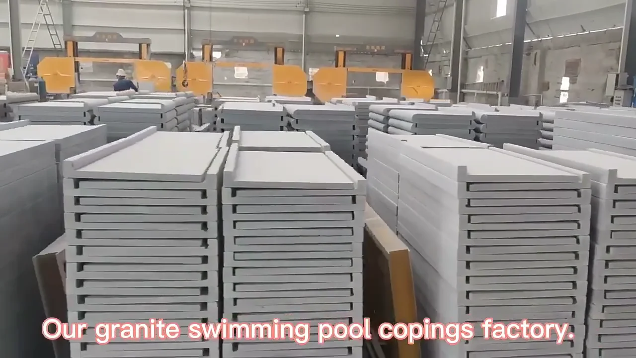 Gray Stone Tiles Swimming Pool Coping Granite - Buy Granite Paving ...