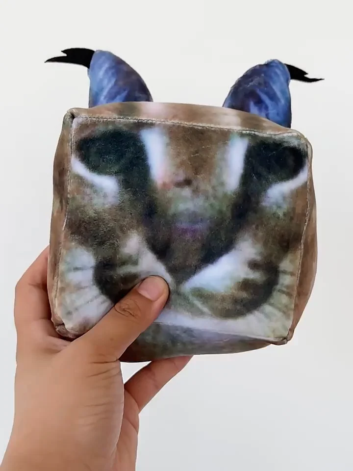 Big Floppa Plush Cat Plush Toy Cute Soft Cat Print Doll Raise A Floppa ...