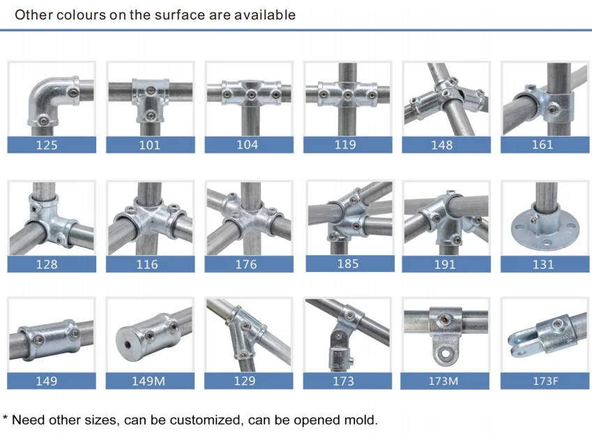 Key Clamp Eaves Fitting 185 Key Clamp 26.9mm 33.7mm| Alibaba.com