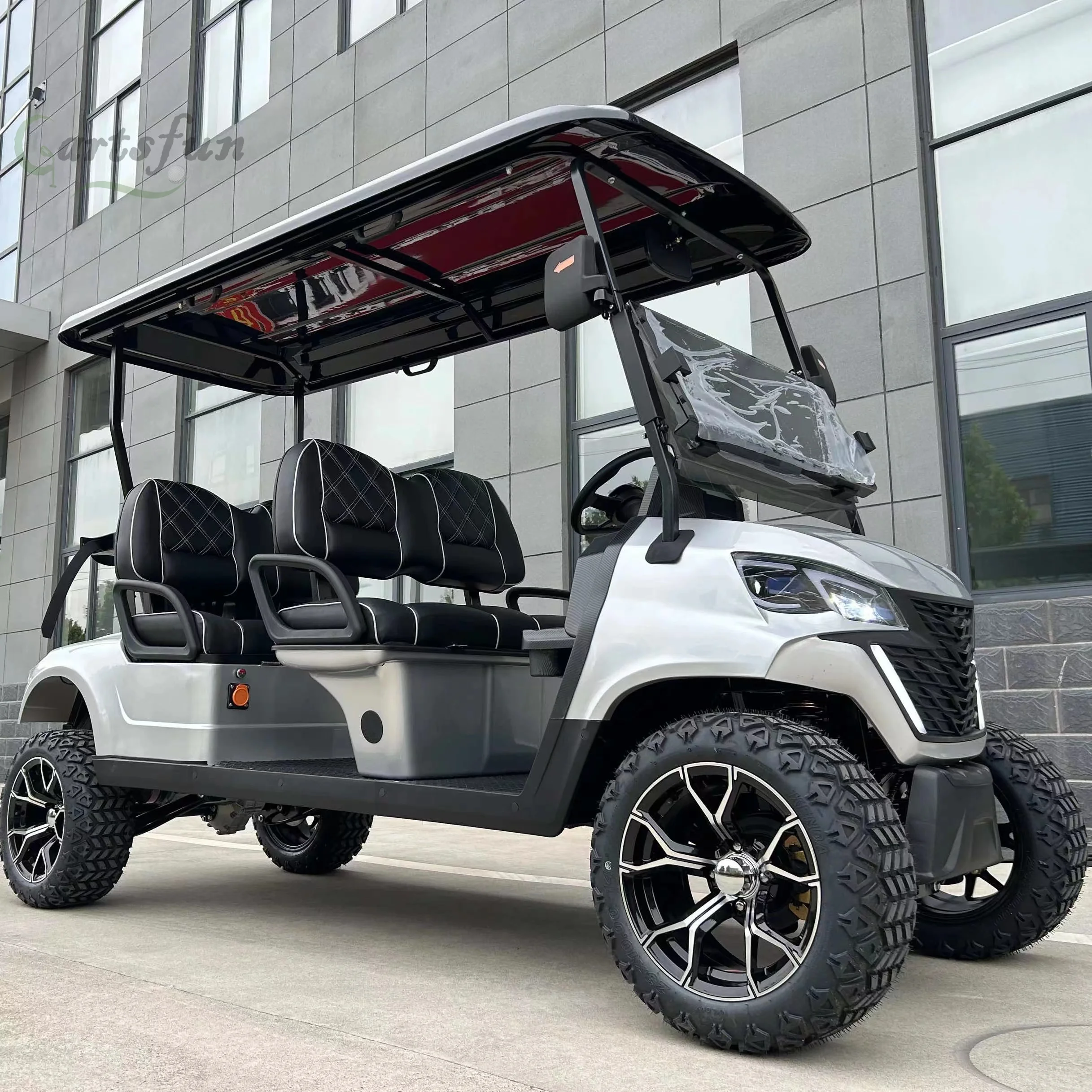 White 4 6 8 Seater Big Motor Off-road Legal Gas Golf Buggies Cart - Buy ...