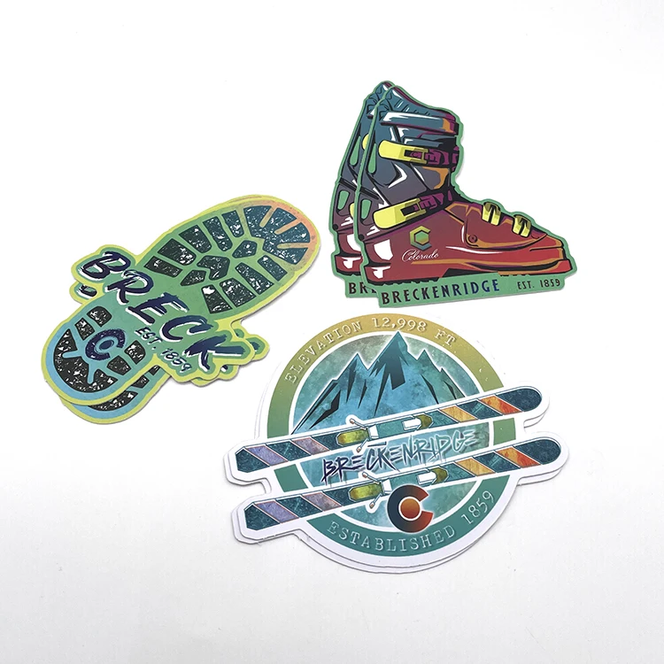 Custom Waterproof Vinyl Pvc Die Cut Sticker Logo Printing Outdoor ...