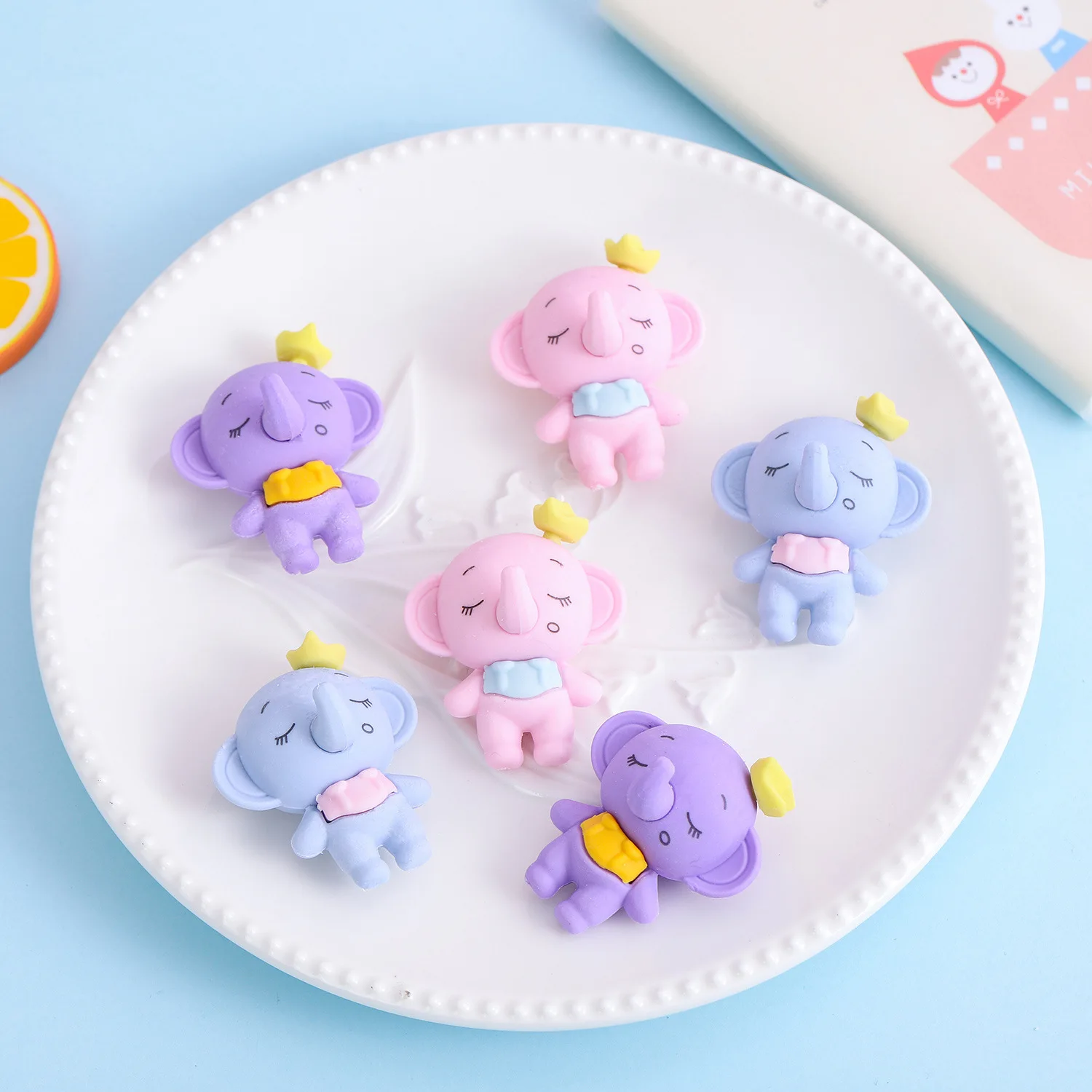 Wholesale Cute Cartoon Eraser - Rubber Elephant Erasers