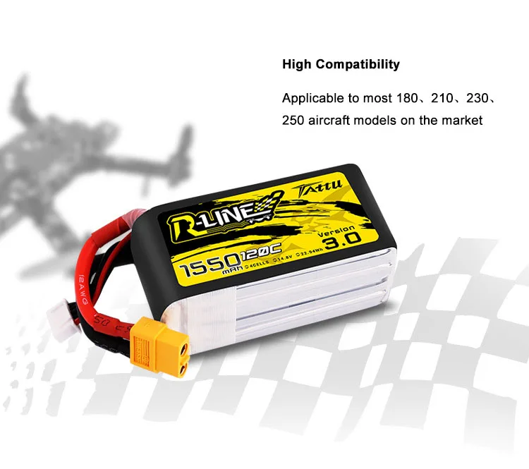 Tattu R-Line Version 3.0 V3 Batteries for FPV Racing Drones