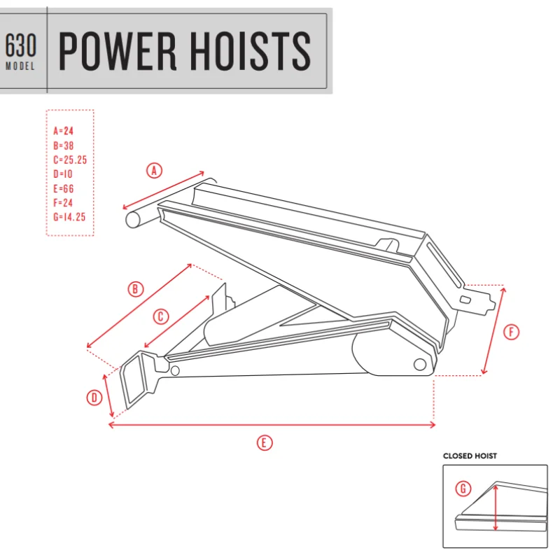 12 Ton Dump Trailer Hydraulic Scissor Hoist Lift Kit Fits 18 - 24 Inch ...