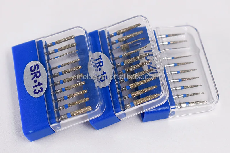Complete Models 10pcs/box Dental FG Diamond Burs Kit Double-layer Sand ...