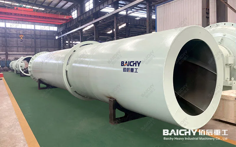2*20m Rotary Drum Dryer Single Cylinder Dryers Machine, Sand Coal Slag ...