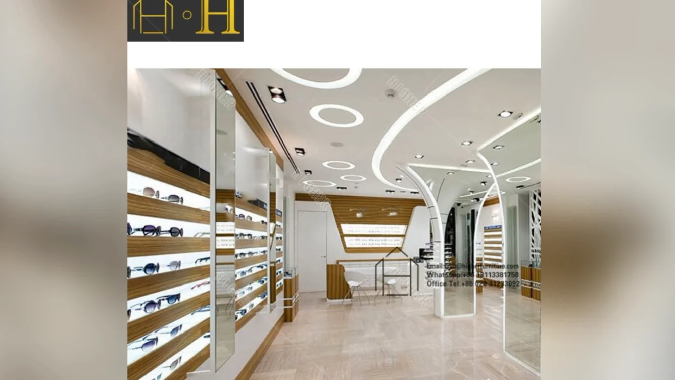 Modern Optical Glass Display Cabinet Optical Store Display Cabinet ...