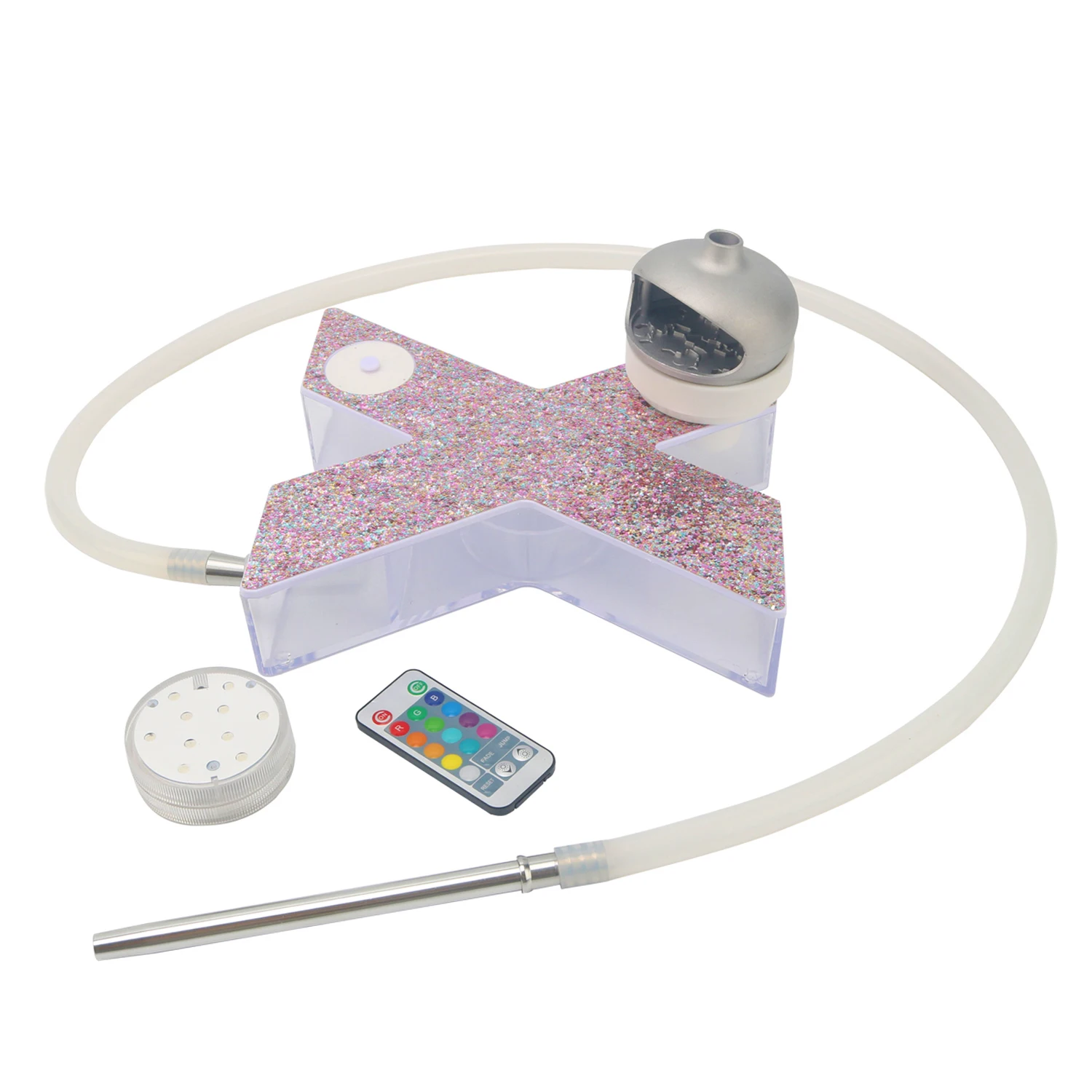 8 Colors Portable Shisha Hookah Led Chicha Complet Narguil Wholesale X ...