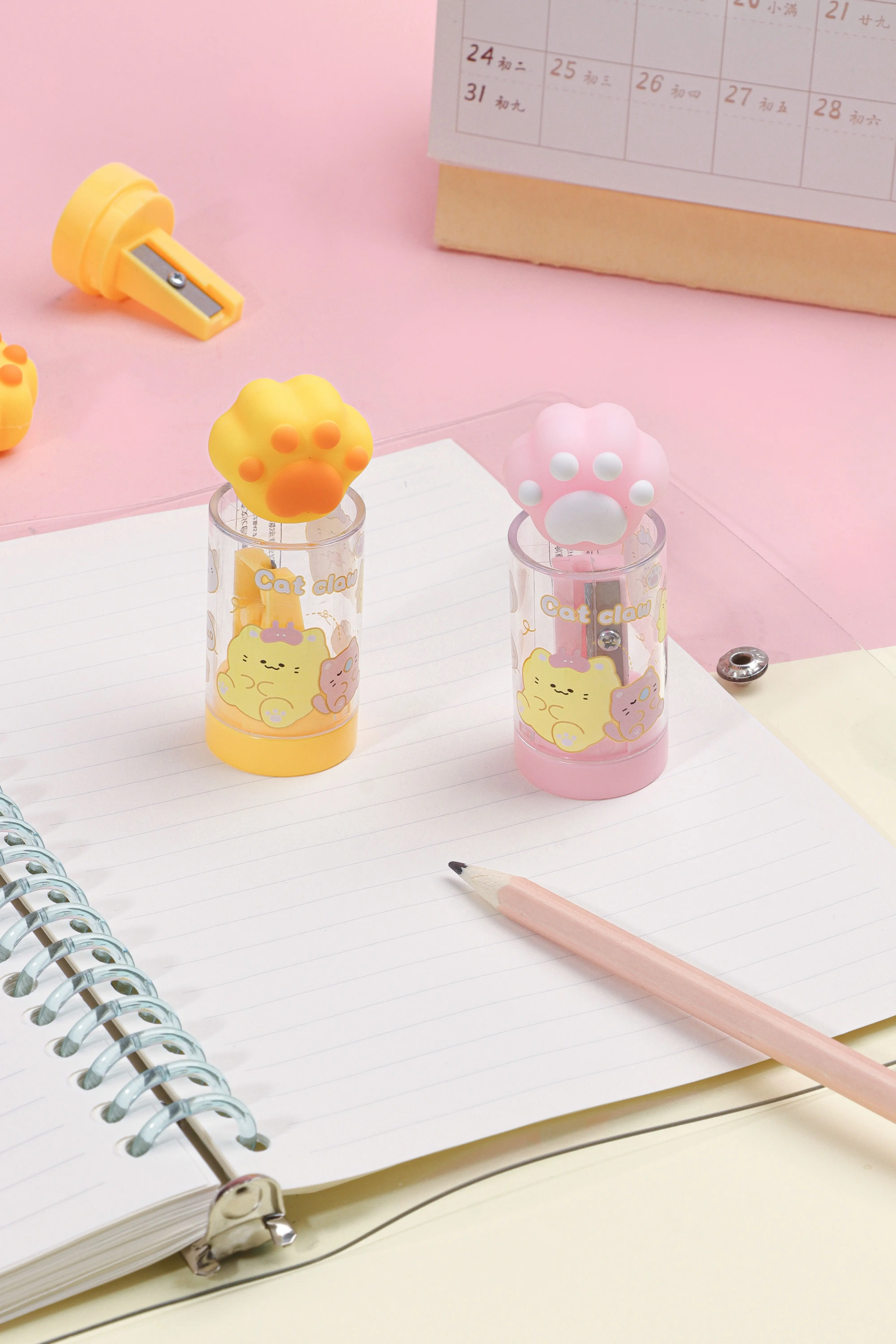 Cute Kawaii Cat Claw ShapSharpeners School Supplies Single Hole Pencil ...
