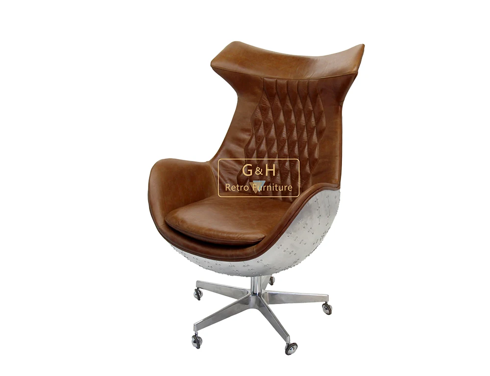 Aviator Egg Variant Office Chair - Vintage & Genuinely Comfortable