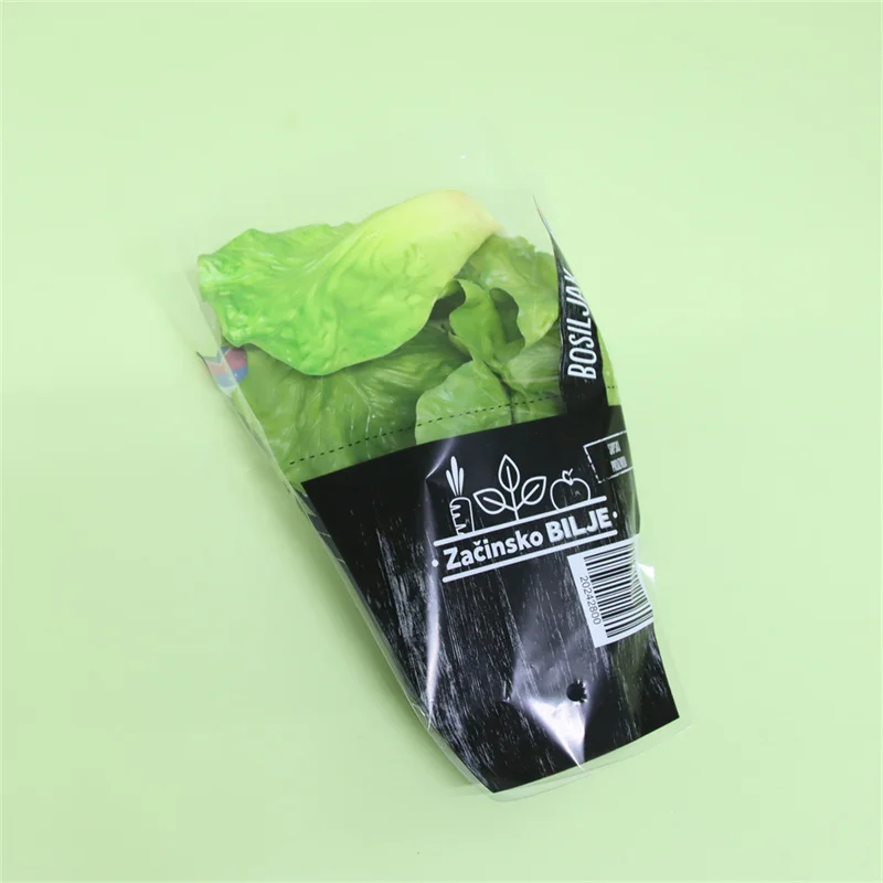 Odm Eco-friendly Bopp Cellophane Vegetable Bags Customize Logo Lettuce ...