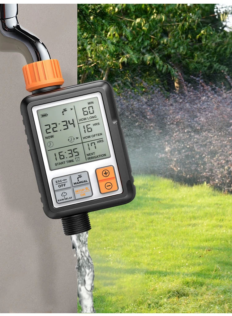 Hct-311 Smart Timing Irrigation Water Timer With Large Screen Automatic ...
