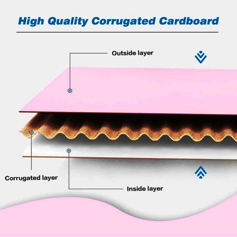 Oem Factory Custom Logo Shipping Package Printed Pink Corrugated Paper ...