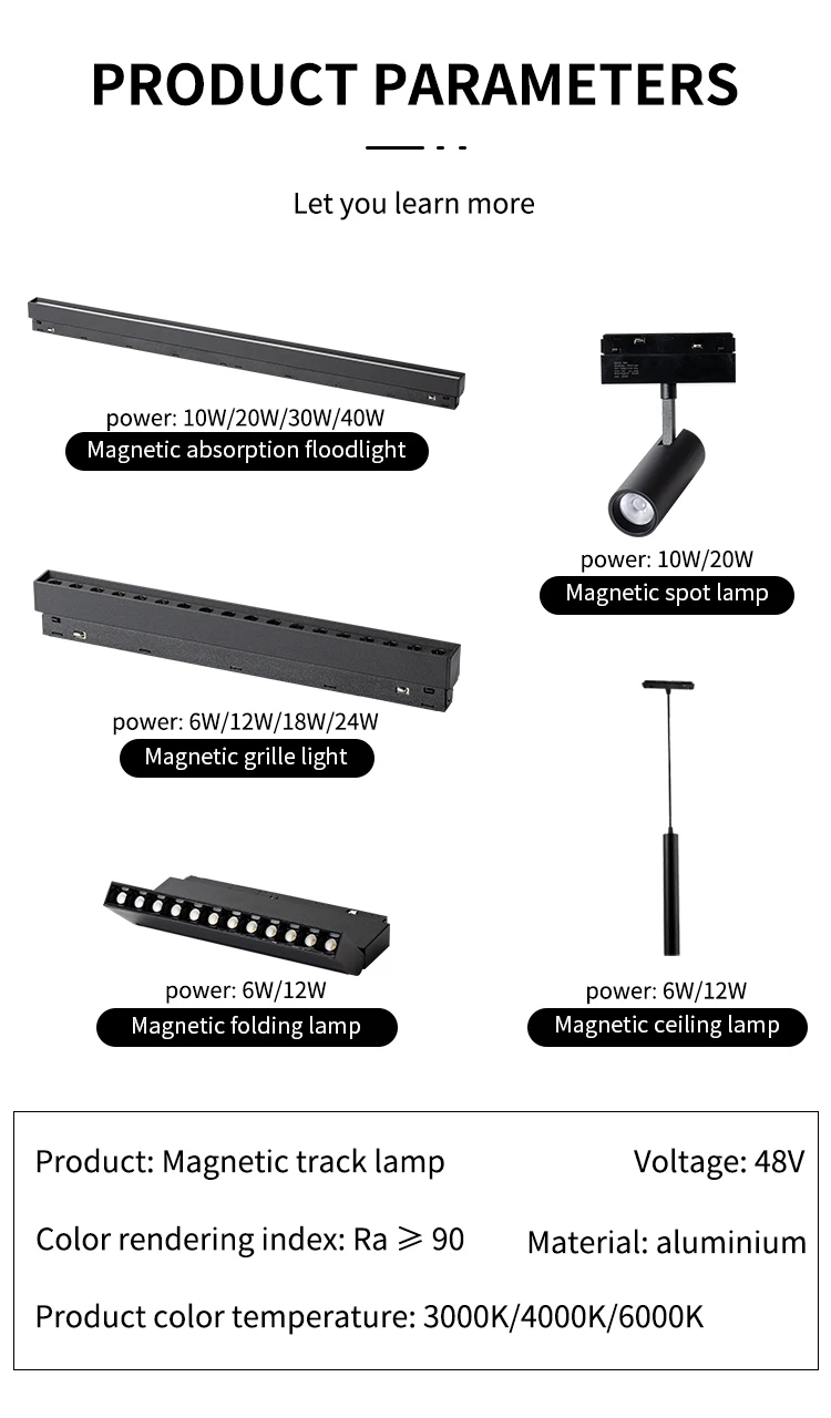 Indoor Lighting Ceiling Embedded Led Adjustable Track Light Rail Cob ...